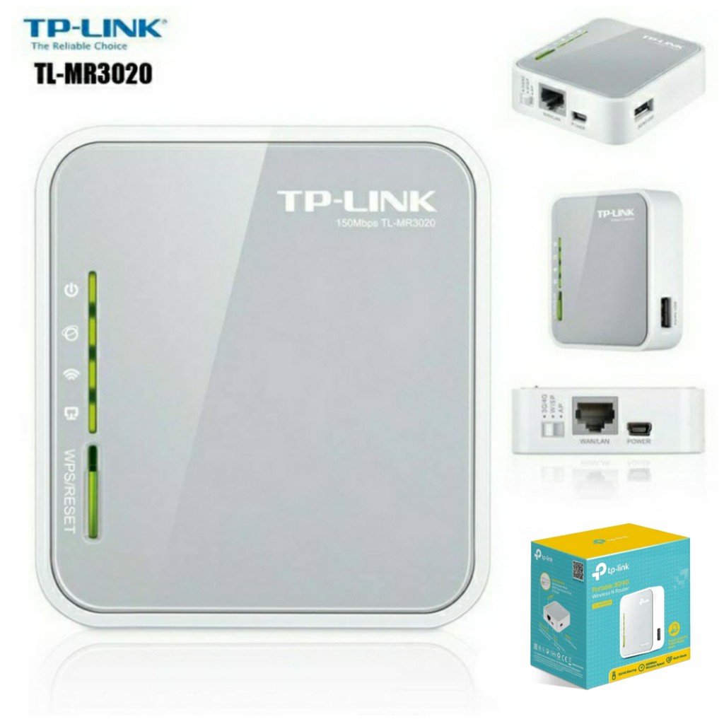 Jual TP-LINK TL-MR3020 Portable 3G/4G Wireless N Router | Shopee Indonesia