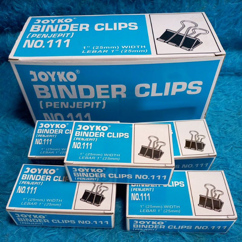 Jual BINDER CLIP PENJEPIT JOYKO NO.111 isi 12pc | Shopee Indonesia