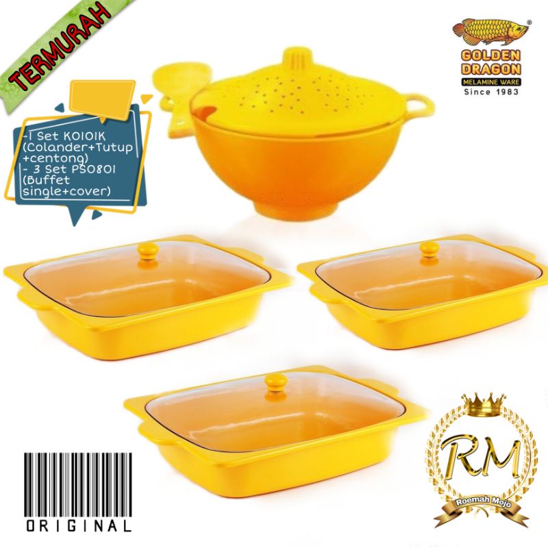 Jual Viral Produk Melamin Prasmanan Set Melamin 1 set Colander K0101K ...
