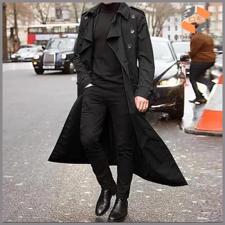 Jual cardigan jaket panjang kantong / thin trench jacket with pocket ...