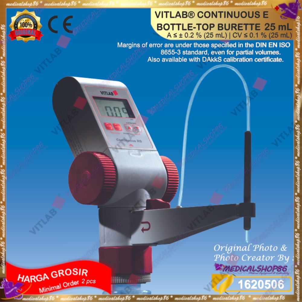 Jual BOTTLE-TOP BURETTE CONTINUOUS TYPE E/RS. VITLAB | Shopee Indonesia