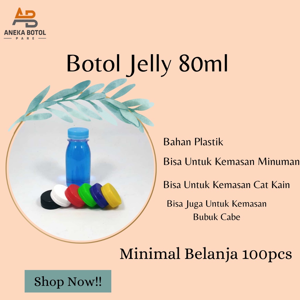 Jual Botol Jelly 80ml | Botol Zam Zam 80ml | Minimal Pembelian 100pcs ...