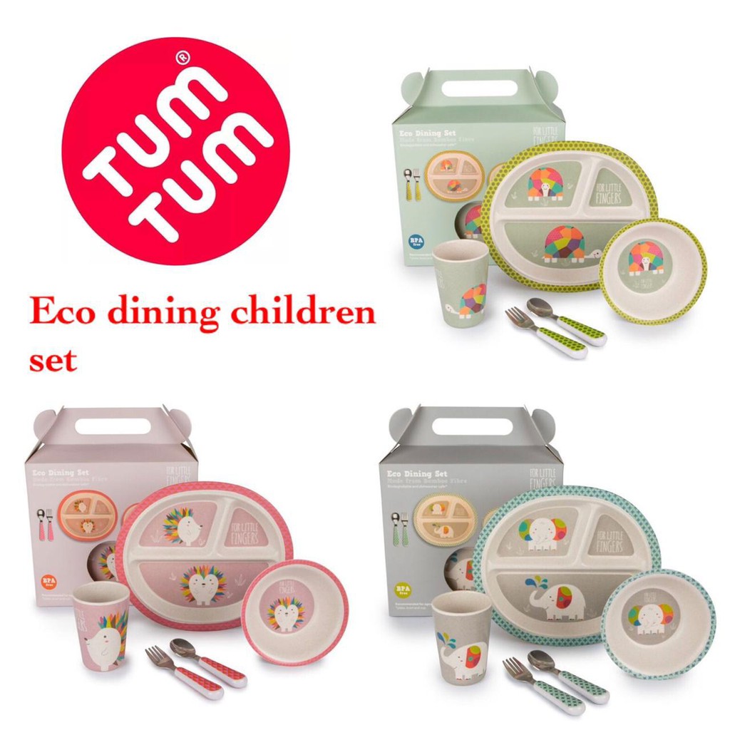 Jual Promo Tum Tum Little Fingers Dinner Set | Shopee Indonesia