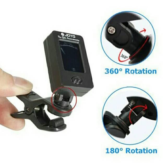 Jual Tuner digital JOYO alat stem untuk biola gitar ukulele alat stel ...