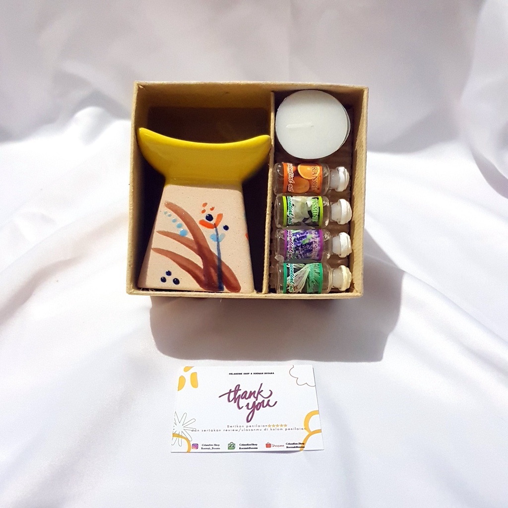 Jual ORIGINAL PAKET BALI SET AROMATHERAPHY ESSENTIAL OIL TUNGKU ...
