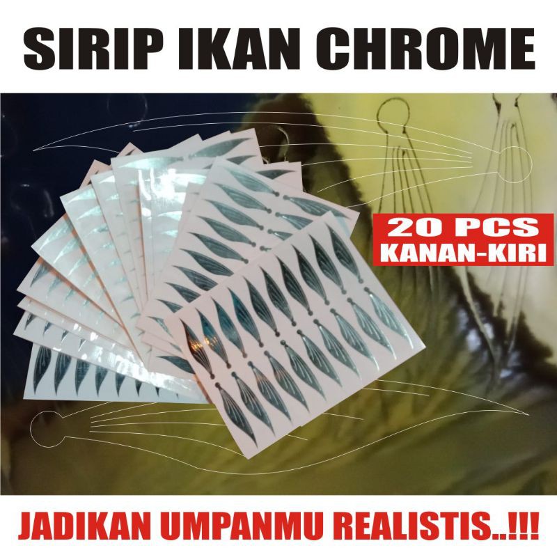 Jual Sticker Sirip Ikan Lure casting Popping Umpan Kayu | Shopee Indonesia