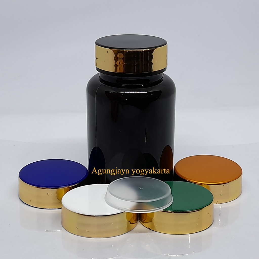 Jual Botol Obat 135 ml Hitam+ Plug | Shopee Indonesia