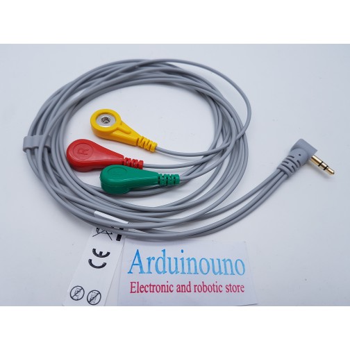 Jual EMG/EKG/ECG Cable for heart sensor/ muscle sensor | Shopee Indonesia