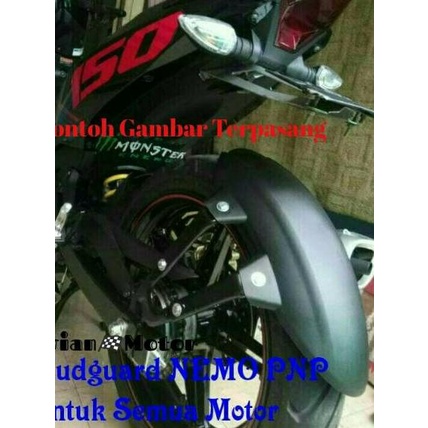 Jual Berkualitas MudGuard Belakang Motor HMS Racing Universal/ MudGuard ...