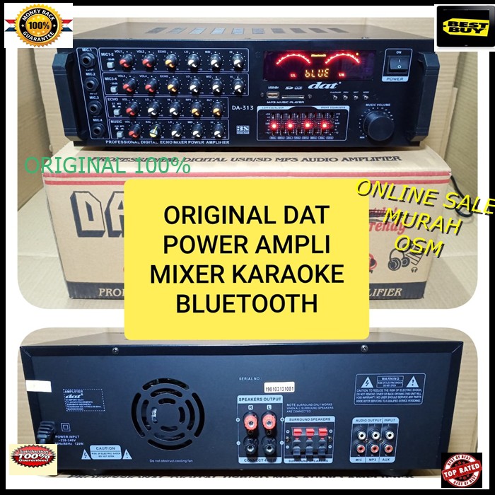 Jual power ampli mixer dat original profesional digital audio amplifier musik music karaoke ...
