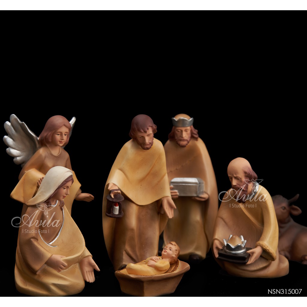 Jual Patung Keluarga Kudus Nativity Full Set Natal 15 Pcs Rohani ...
