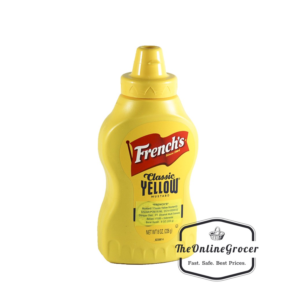 Jual French's Classic Yellow Mustard Sauce - Saus Mustard 226gr ...