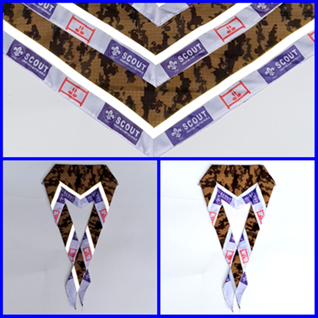 Jual Scraf Pramuka Scraft Loreng Sablon Scout | Shopee Indonesia