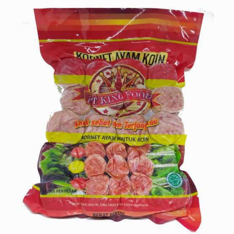 Jual Kornet 1kg Kingfood /kornet Kingfood 450gr/Kornet Coin Ayam 40pcs ...