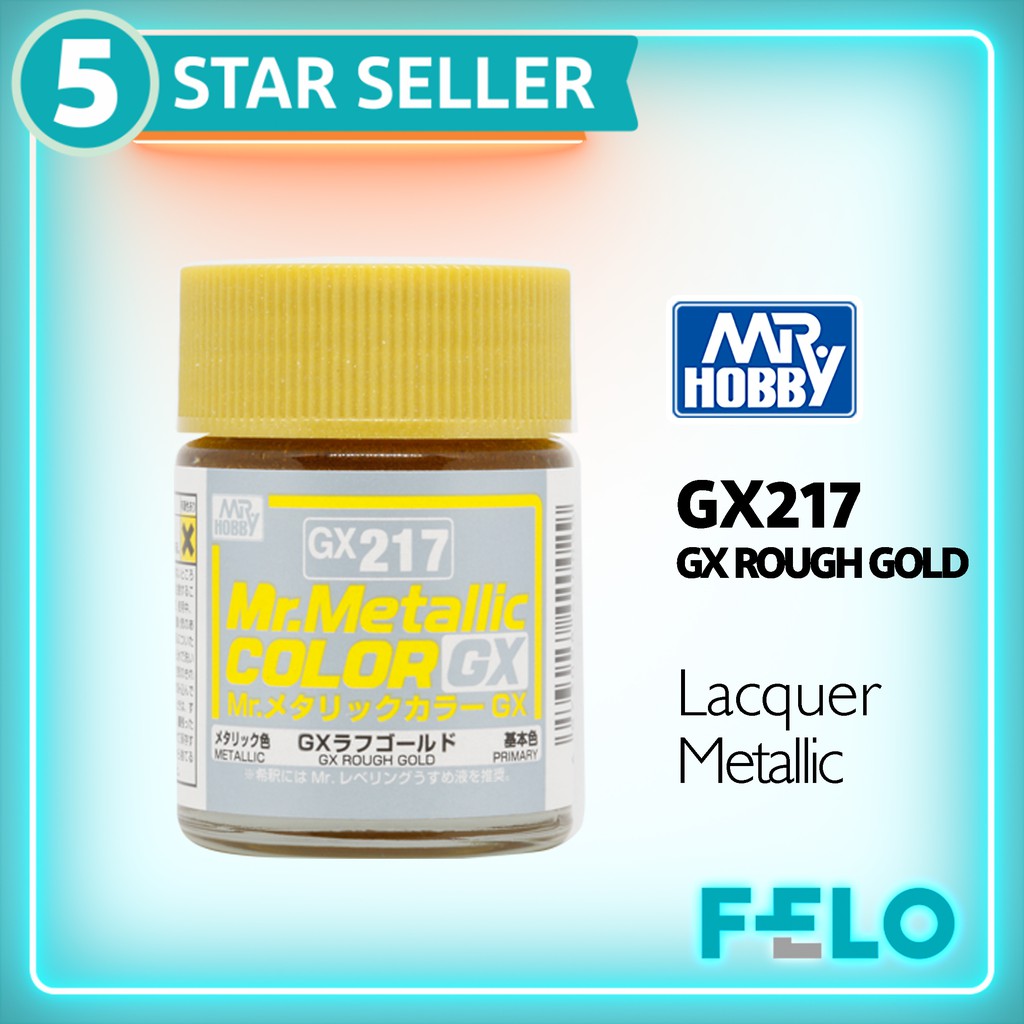 Jual CAT GUNDAM - MOKIT MR COLOR METAL ROUGH GOLD GX 217 / MR HOBBY ...