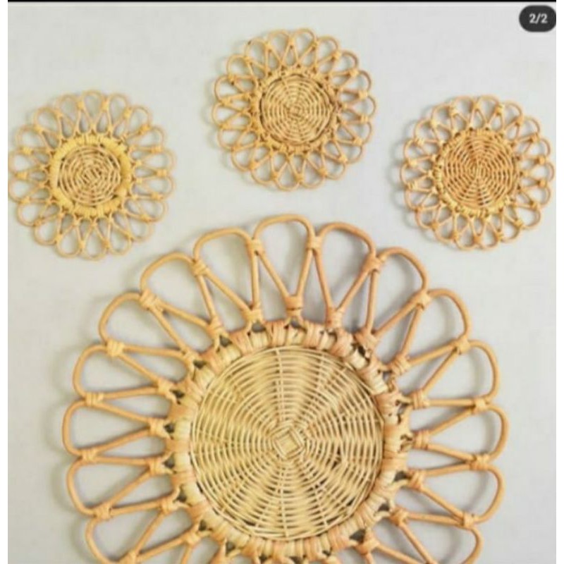 Jual Rotan decor hiasan dingding anyam 35x35 | Shopee Indonesia