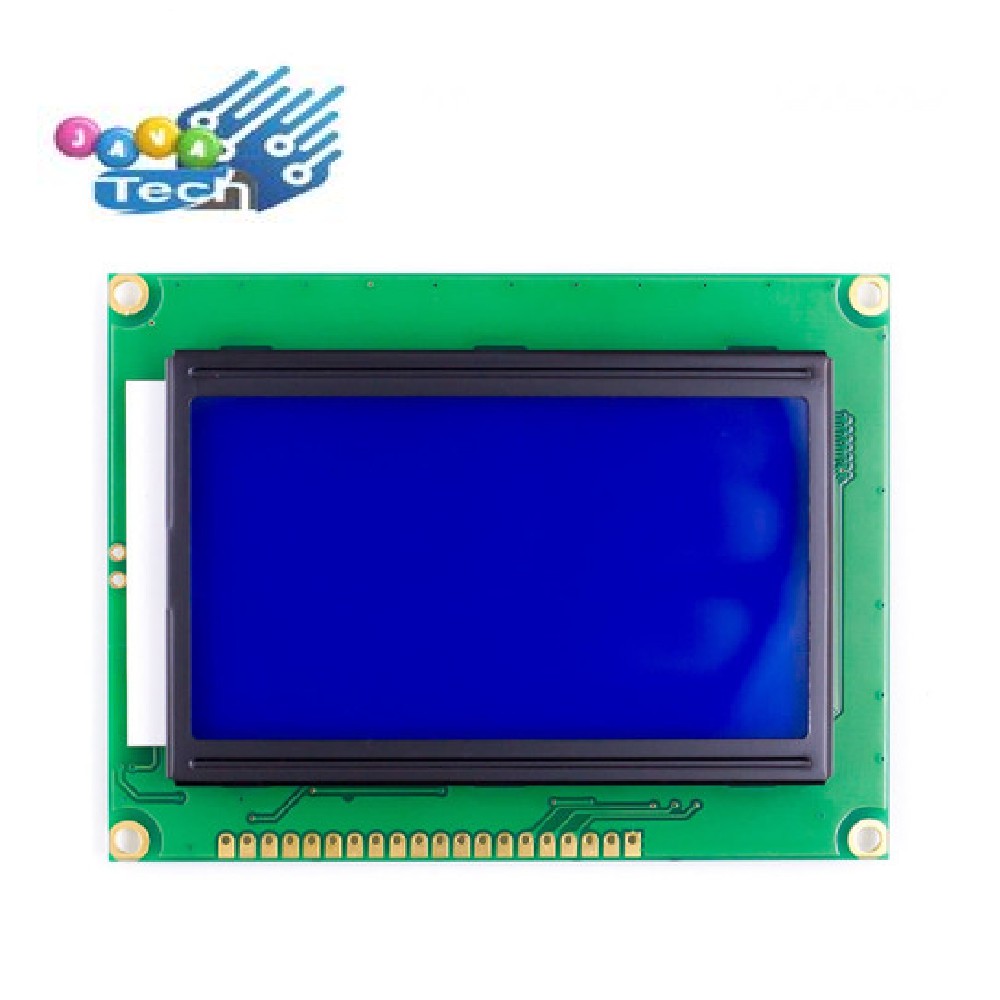 Jual Graphic LCD 128x64 Module White on Blue LCD Grafik 12864 | Shopee ...
