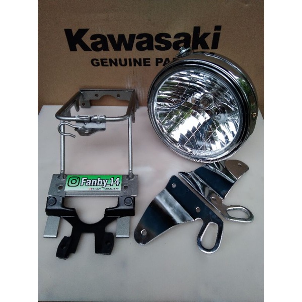 Jual HeadLamp Lampu Depan Lampu Bulet Bulat Plus Breket Ninja R Ninja ...