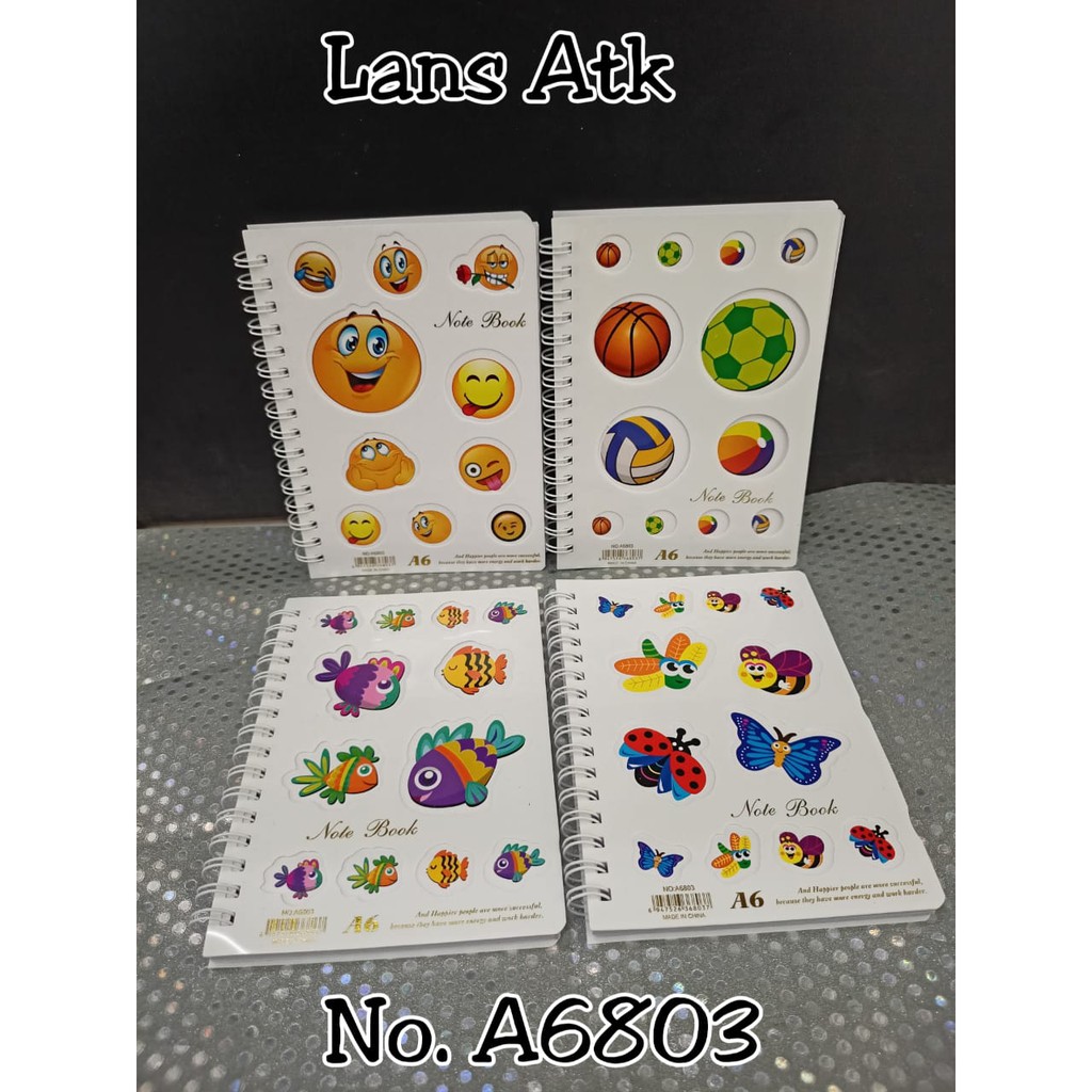 Jual Notebook Spiral A6803 / Buku Catatan Spiral / Buku Spiral A6 (6803 ...