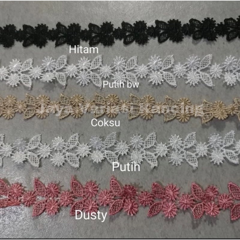 Jual Renda Gyper Model Rambutan / Renda per meter | Shopee Indonesia