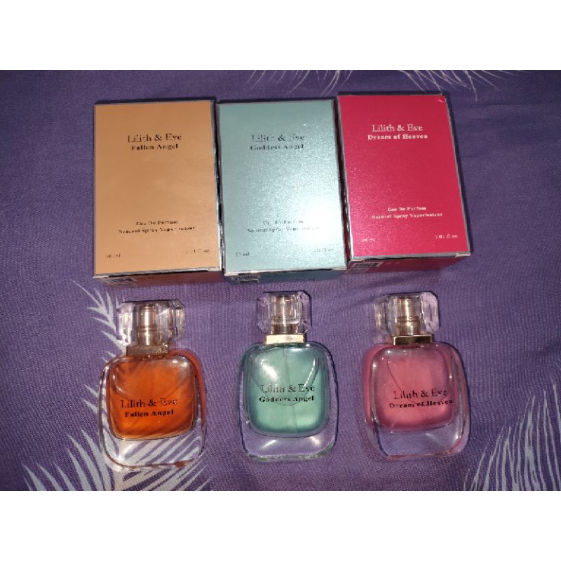 Jual lilith and eve perfume dream of heaven, fallen angel, goddess ...