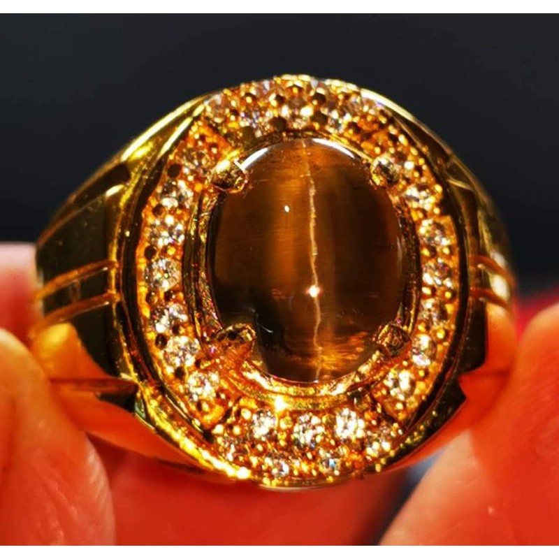 Jual NEW BISA BAYAR DITEMPAT (NATURAL CINCIN PERMATA SILIMANITE CAT EYE ...