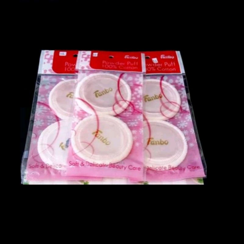 Jual Fanbo powder puff 100% cotton /rembuk buat bedak tabur | Shopee ...