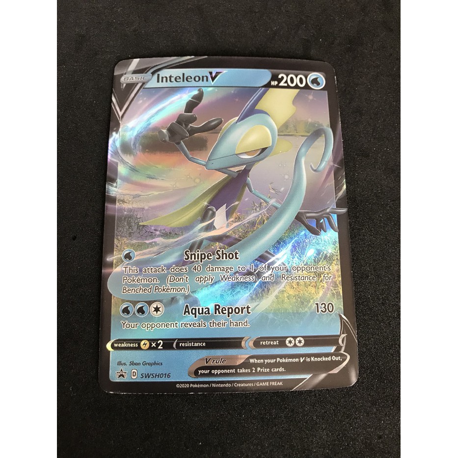 Jual Kartu Pokemon TCG V Series Sword & Shield Basic Inteleon V Full ...