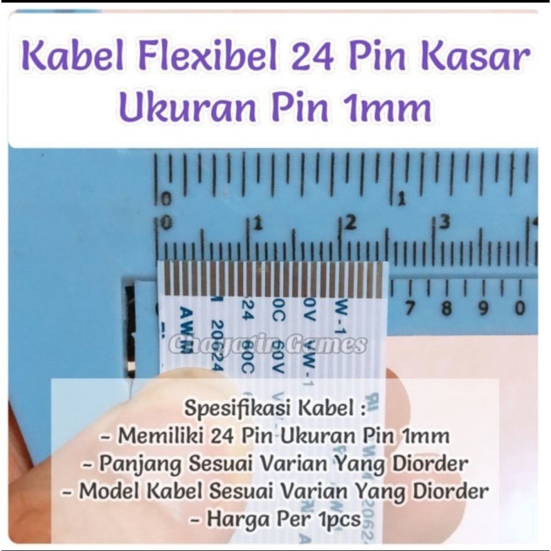 Jual Kabel Flexibel 24 Pin Kasar Ukuran Pin 1mm | Shopee Indonesia