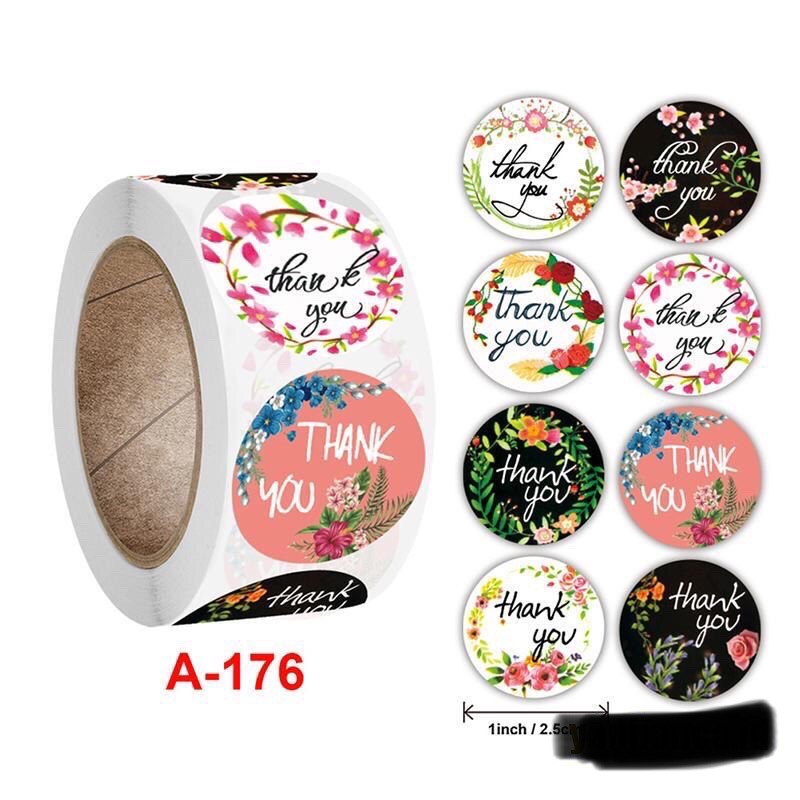 Jual stiker tulisan thankyou isi 100pc | Shopee Indonesia