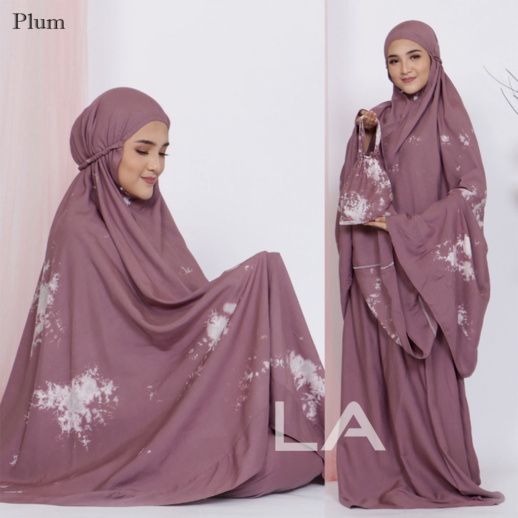 Jual Mukena Dewasa Smoke Atas Jumbo Rample ⠀ Mukenah Bali Rayon Murah ...