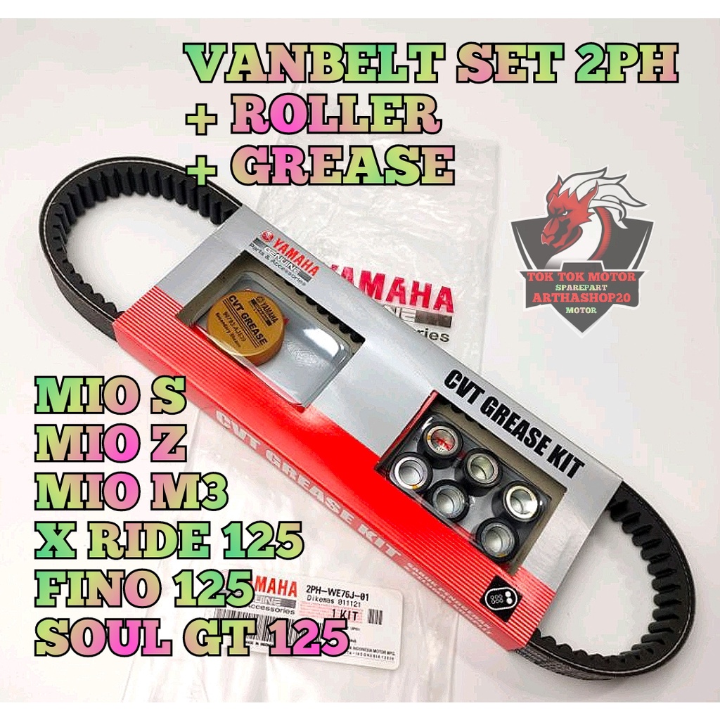 Jual VANBELT V BELT ROLLER SATU SET 2PH MIO M3 , SOUL GT , X RIDE 125 ...