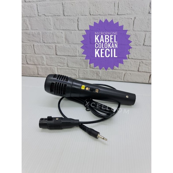 Jual MICROPHONE KARAOKE SPEAKER /MIC KABEL COLOKAN KECIL & BESAR ...