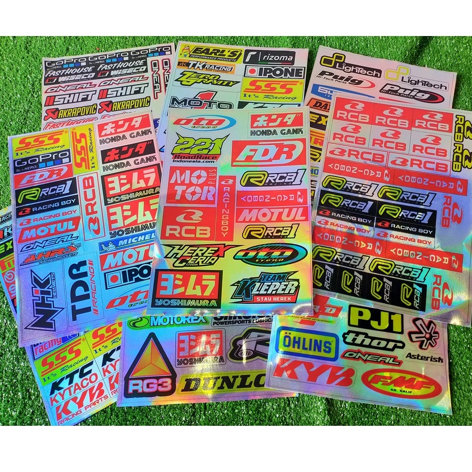 Jual Stiker Pack Racing Variasi Hologram / Stiker Sponsor Racing JPT ...