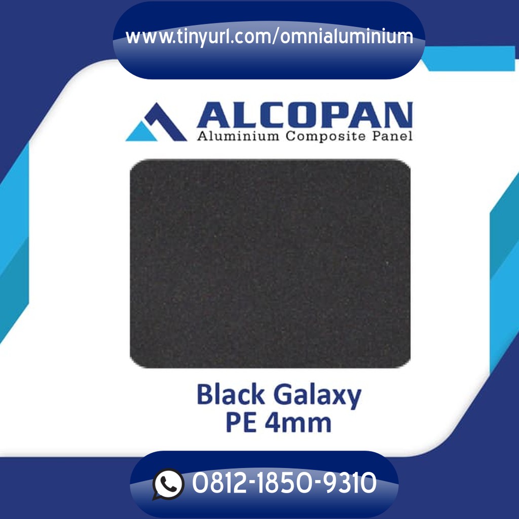 Jual ACP ALCOPAN Black Galaxy PE Interior 4mm | Shopee Indonesia
