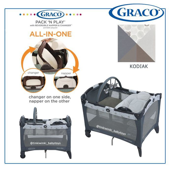 Jual Solusi PROMO Graco Pack n Play Playard Reversible Napper and ...