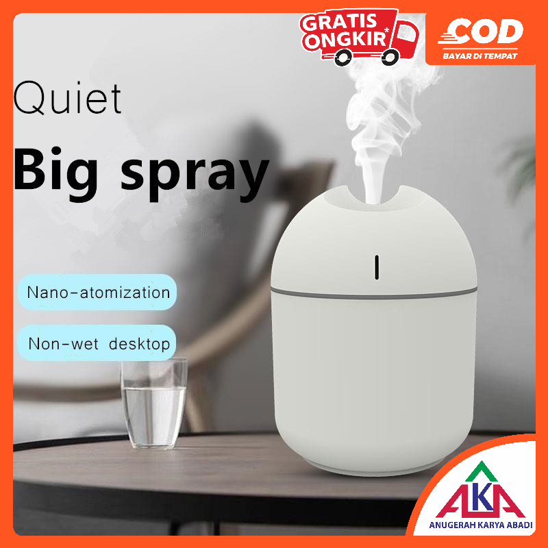 Jual Vinkkatory Mini Air Humidifier Aromatherapy Oil Diffuser LED Light ...