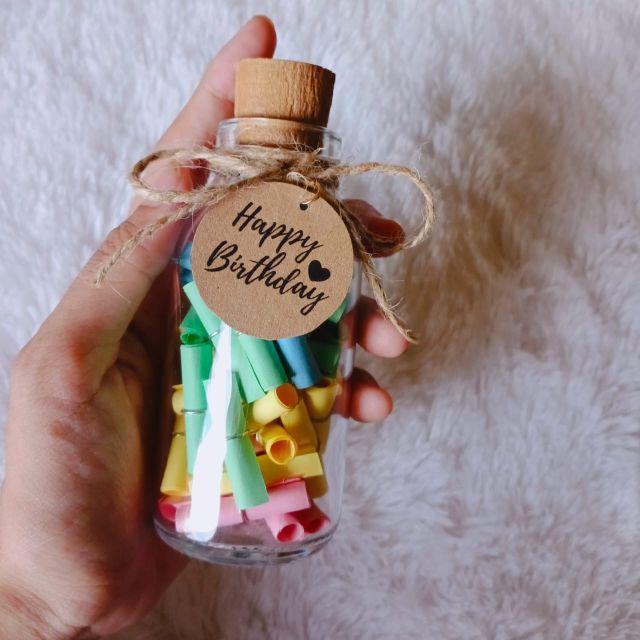 Jual Gulungan kertas surat dalam botol 100ml | Message in Bottle ...