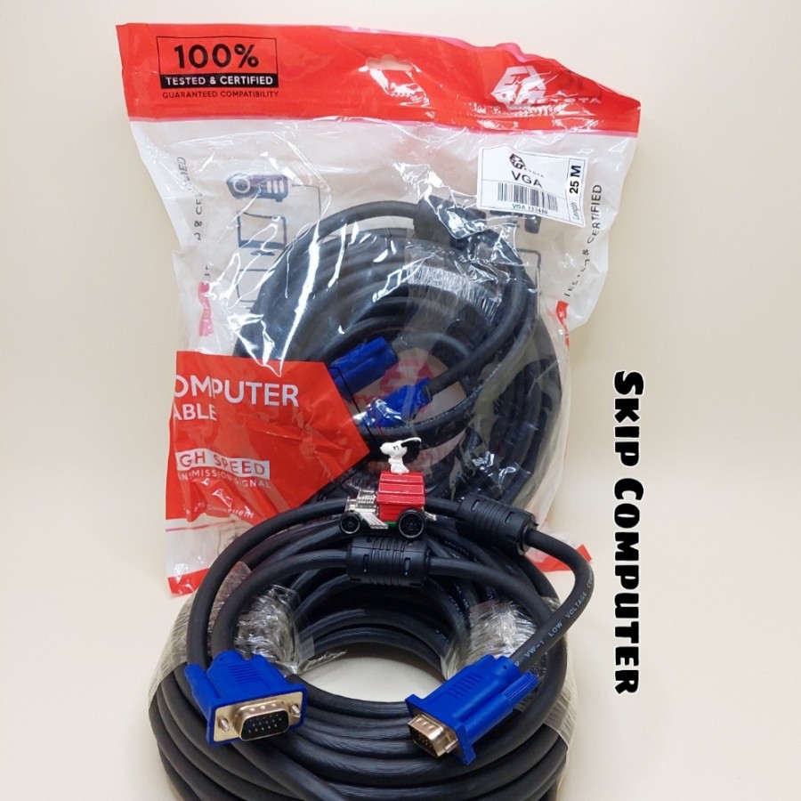 Jual Kabel VGA 25 M Gold Plate 3+6 Eyota | Shopee Indonesia