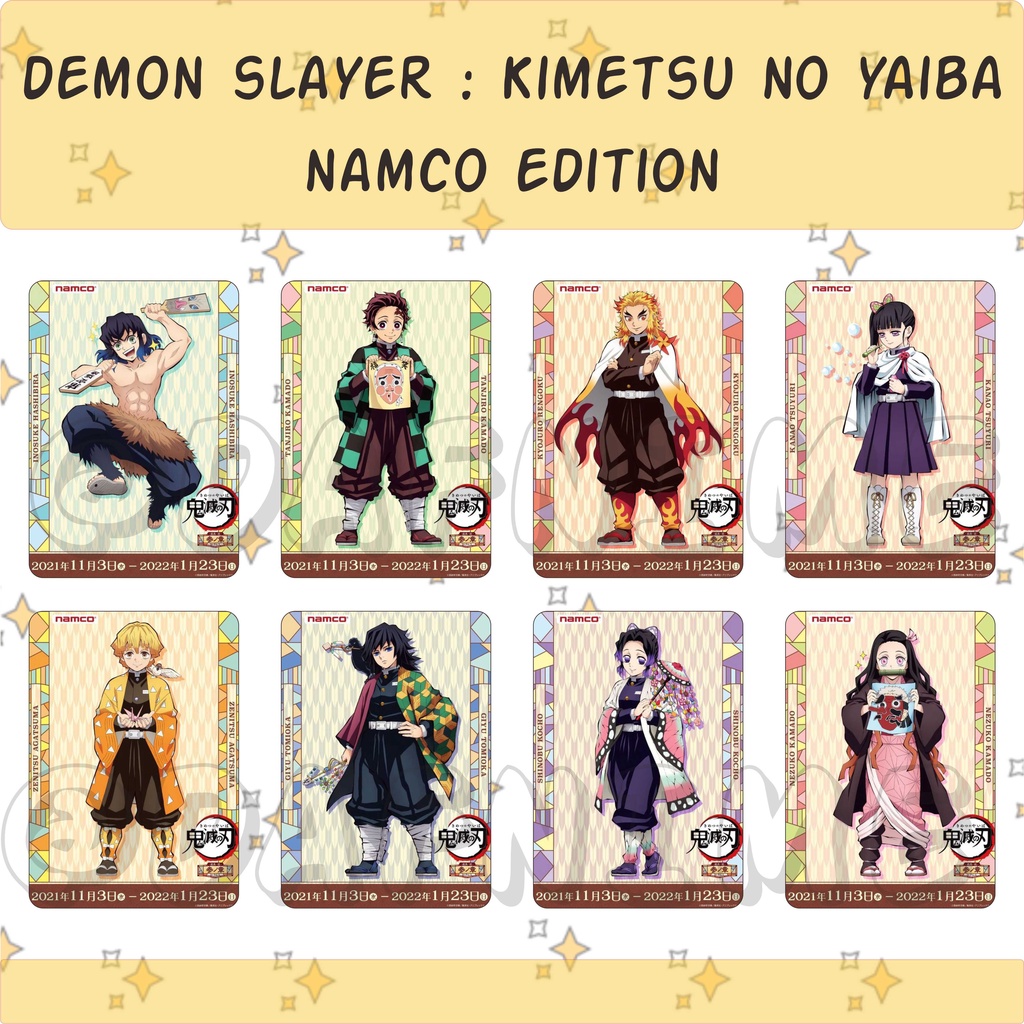 Jual DEMON SLAYER KIMETSU NO YAIBA NAMCO EDITION PHOTOCARD ANIME ...