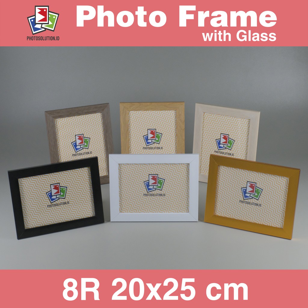 Jual Bingkai Foto 8R Minimalis PAKAI KACA - Photo Frame FM25 | Shopee ...