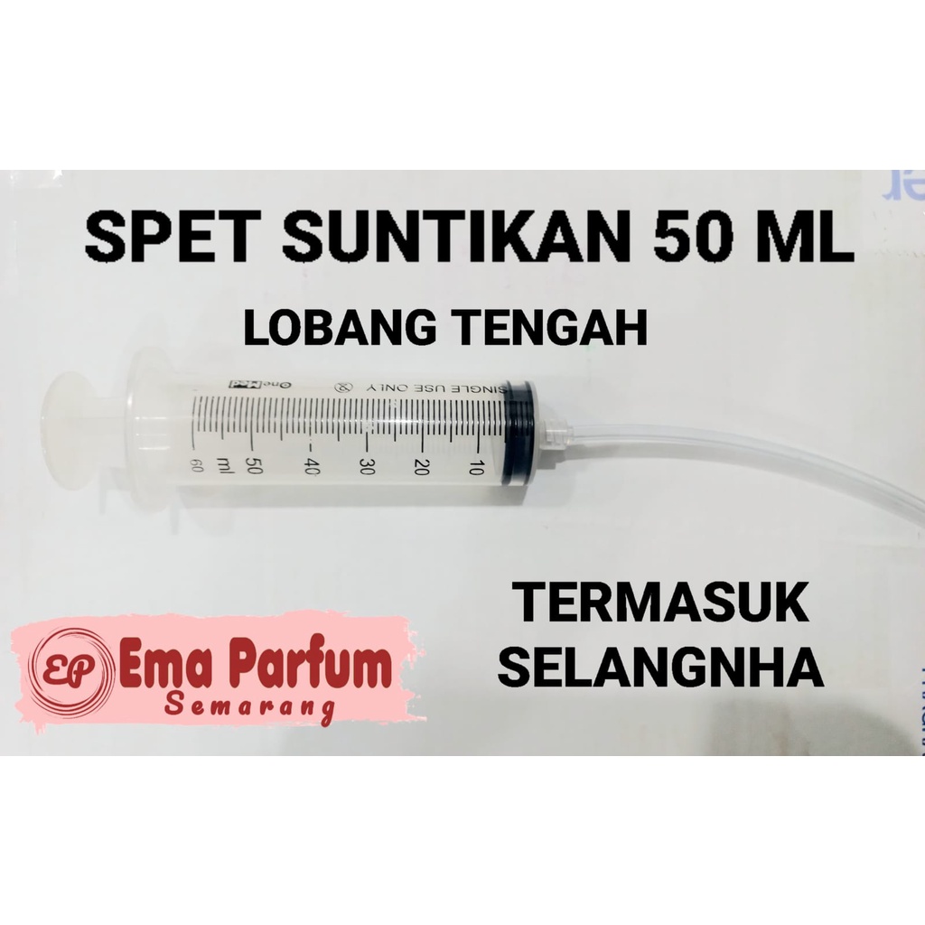 Jual (1 PCS) SPET 50 ML. SUNTIKAN PARFUM,TINTA DAN LAINNYA.UKURAN 50 ML ...