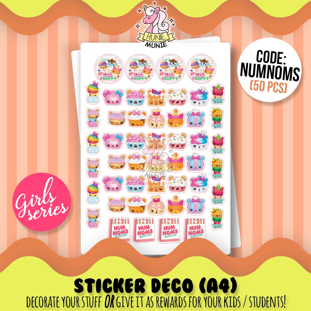 Jual Sticker Deco - Num Noms Numnoms - GIRLS SERIES - Stiker Reward ...
