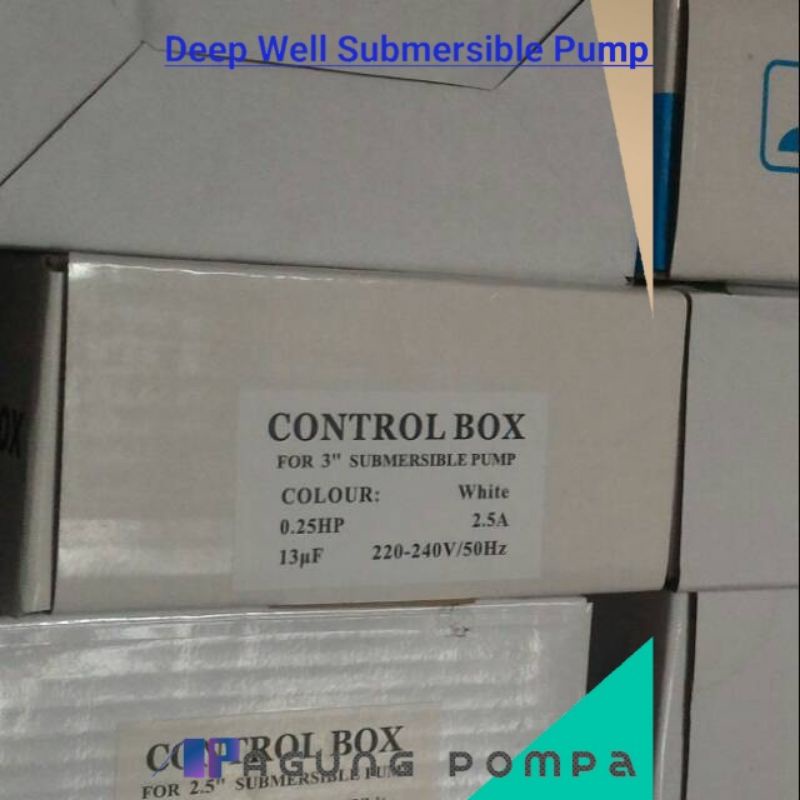 Jual Control box pompa air submersible 0,25 hp 220 volt | Shopee Indonesia