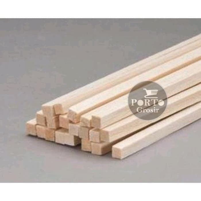 Jual Balsa Stick 4 mm Panjang 50 cm Stik Kayu Batang Tipis 4mm Bahan ...