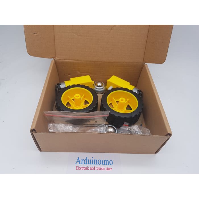 Jual KIT Arduino 2WD Round Smart Car frame body robot chasis KING ...