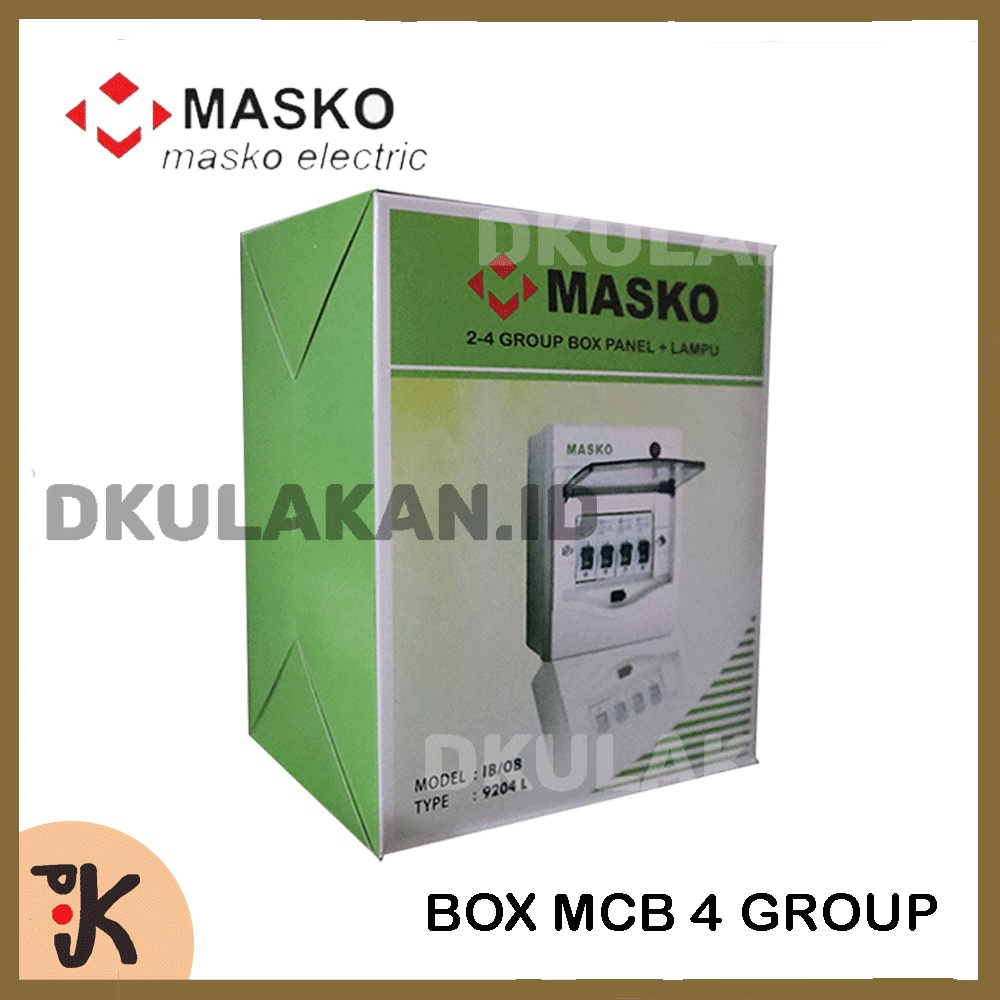 Jual BOX MCB 4 GROUP MASKO IB OB PLUS LAMPU INDIKATOR TIPE 9204L INBOW ...