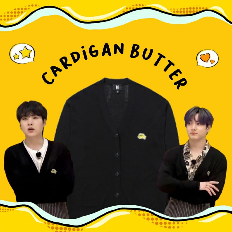 Jual [PRE ORDER] CARDIGAN BUTTER BTS JUNGKOOK SUGA | Shopee Indonesia