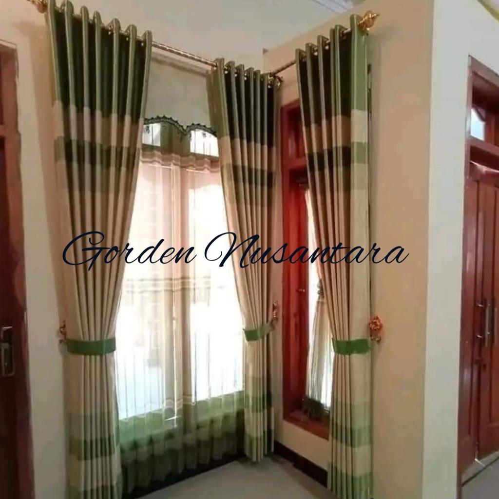 Jual GORDEN MOTIF TERBARU / GORDEN PELANGI ATAS BAWAH / GORDEN JENDELA ...