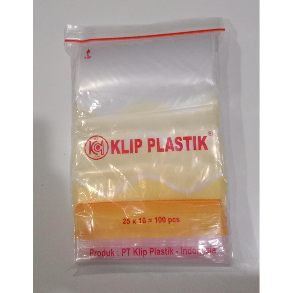 Jual Klip Plastik 16x25 100 lembar- plastik ziplock Klip 25x16 | Shopee ...